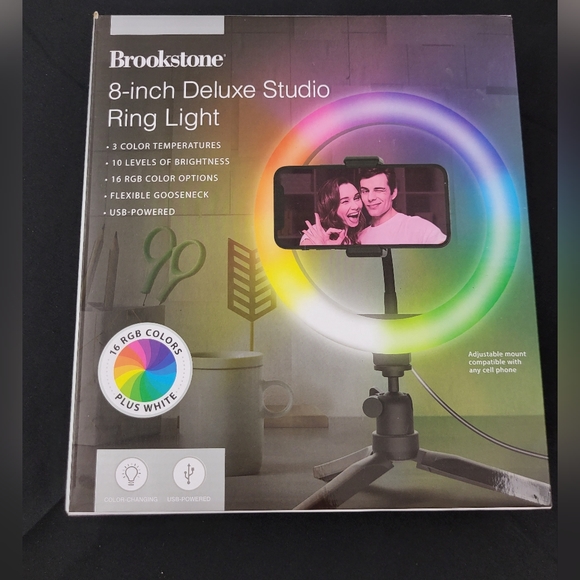 Brookstone | Other | New Brookstone 8 Color Ring Light | Poshmark